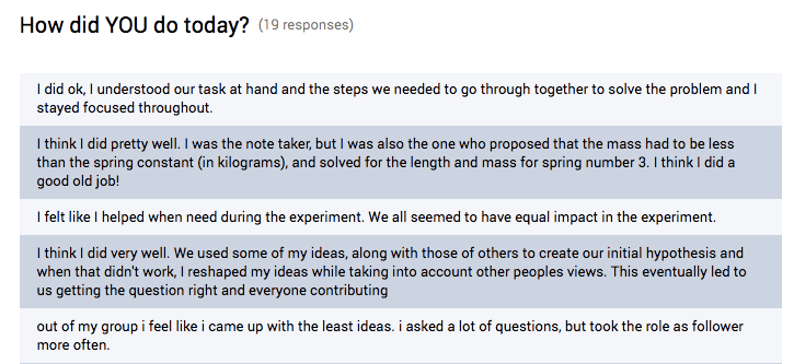 “Can we have a group test?” Alternative Assessments in Science Classes ...